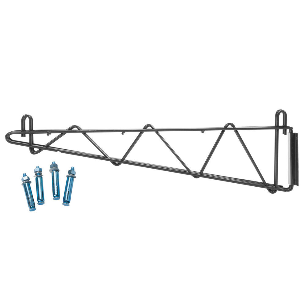 Regency 24" Deep Double Wall Mounting Bracket for Adjoining Black Epoxy ...