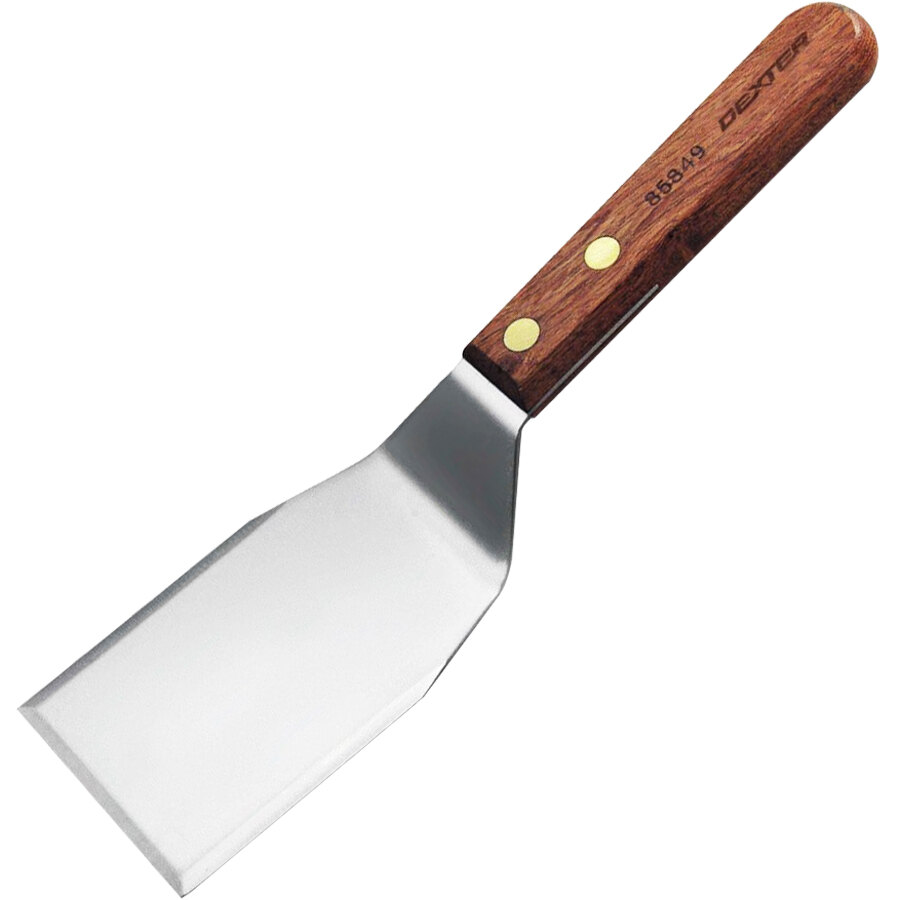 Dexter-Russell 16271 4" x 3" Solid Turner - Wood Handle