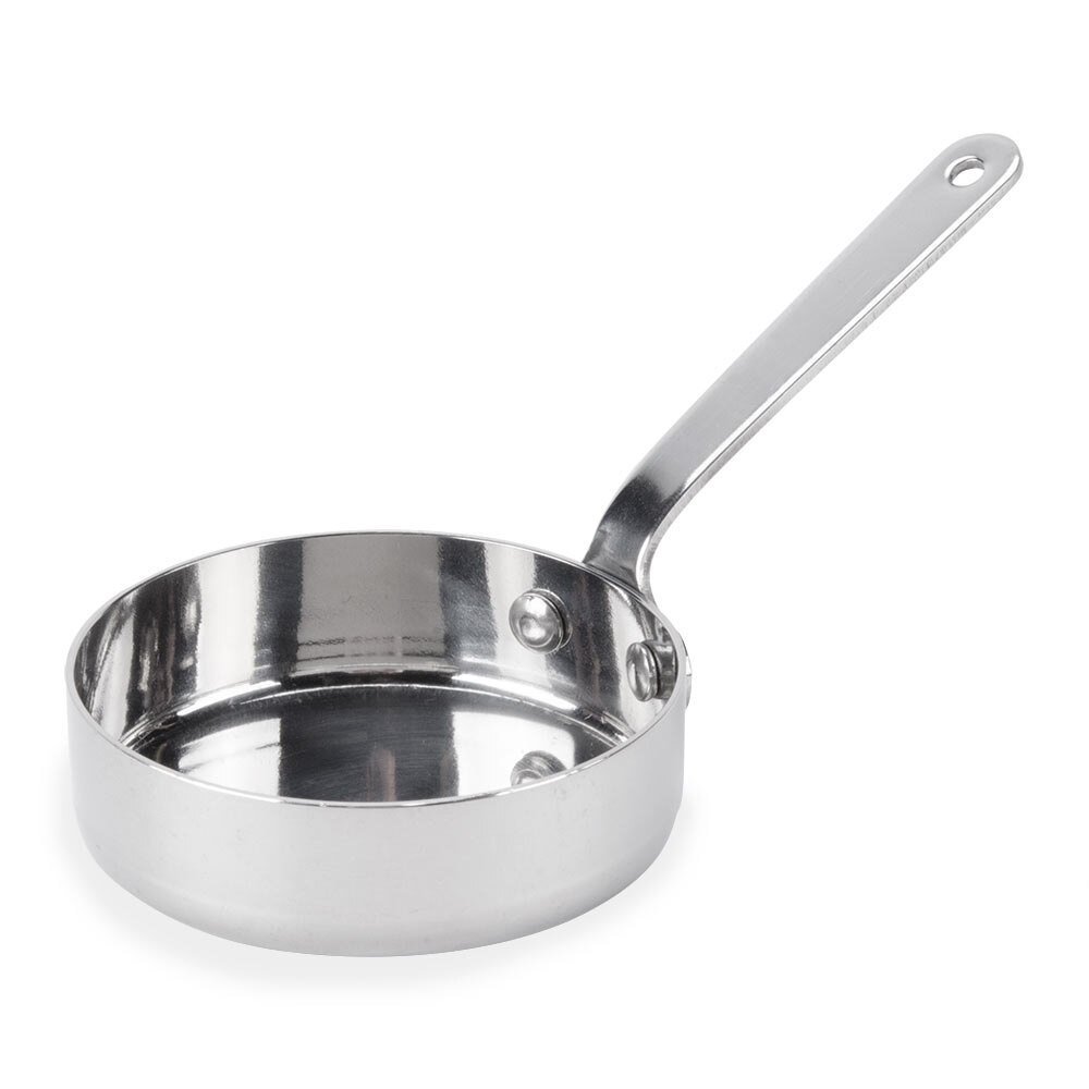 American Metalcraft SHSP20 2.5 oz. Mini Stainless Steel Fry Pan