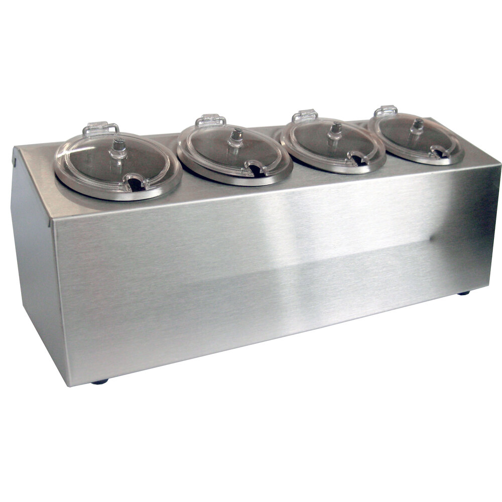 Steril-Sil CC-LTC-4SW 4-Compartment Insulated Stainless Steel Ice ...