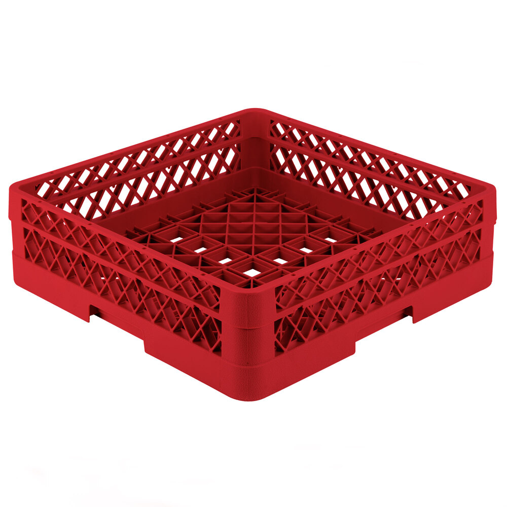 Vollrath TR1A Traex® Full-Size Red 5 1/2" Open Rack with 1 Extender