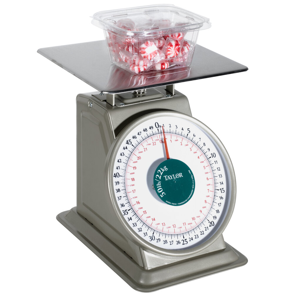 Taylor THD50 50 lb. Heavy Duty Portion and Receiving Scale