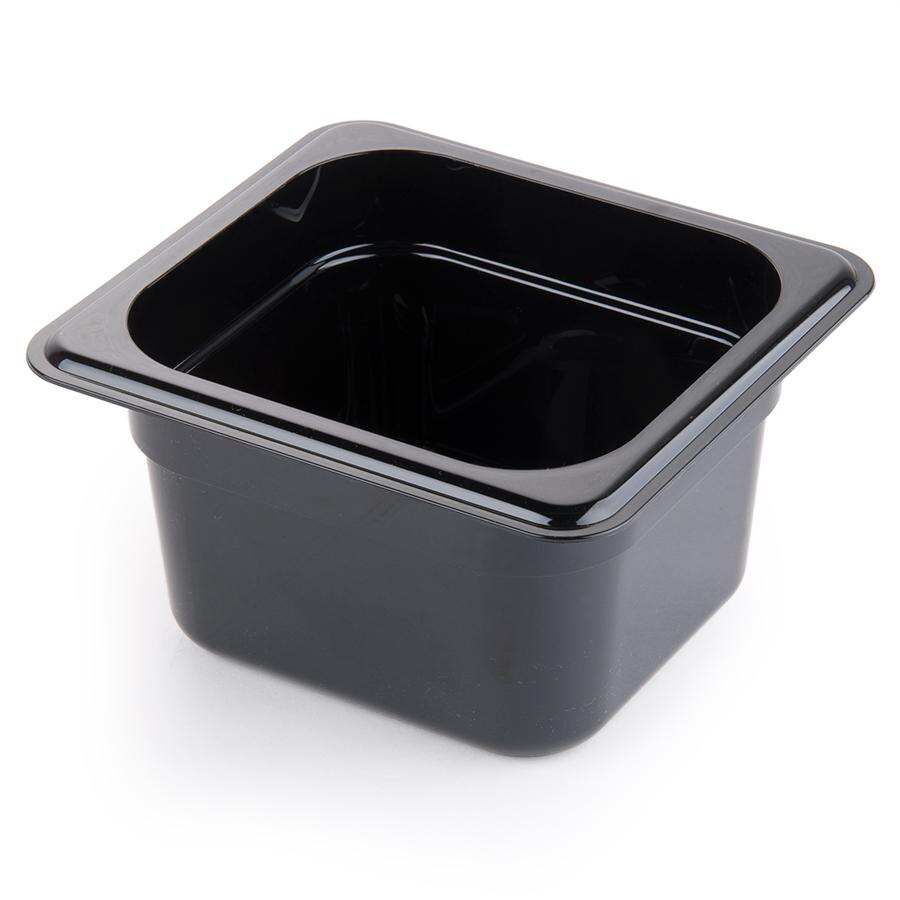 Cambro 64CW110 Camwear 1 6 Size Black Food Pan 4 Deep cambro-64cw110-camwear-1-6-size-black-food-pan-4-deep