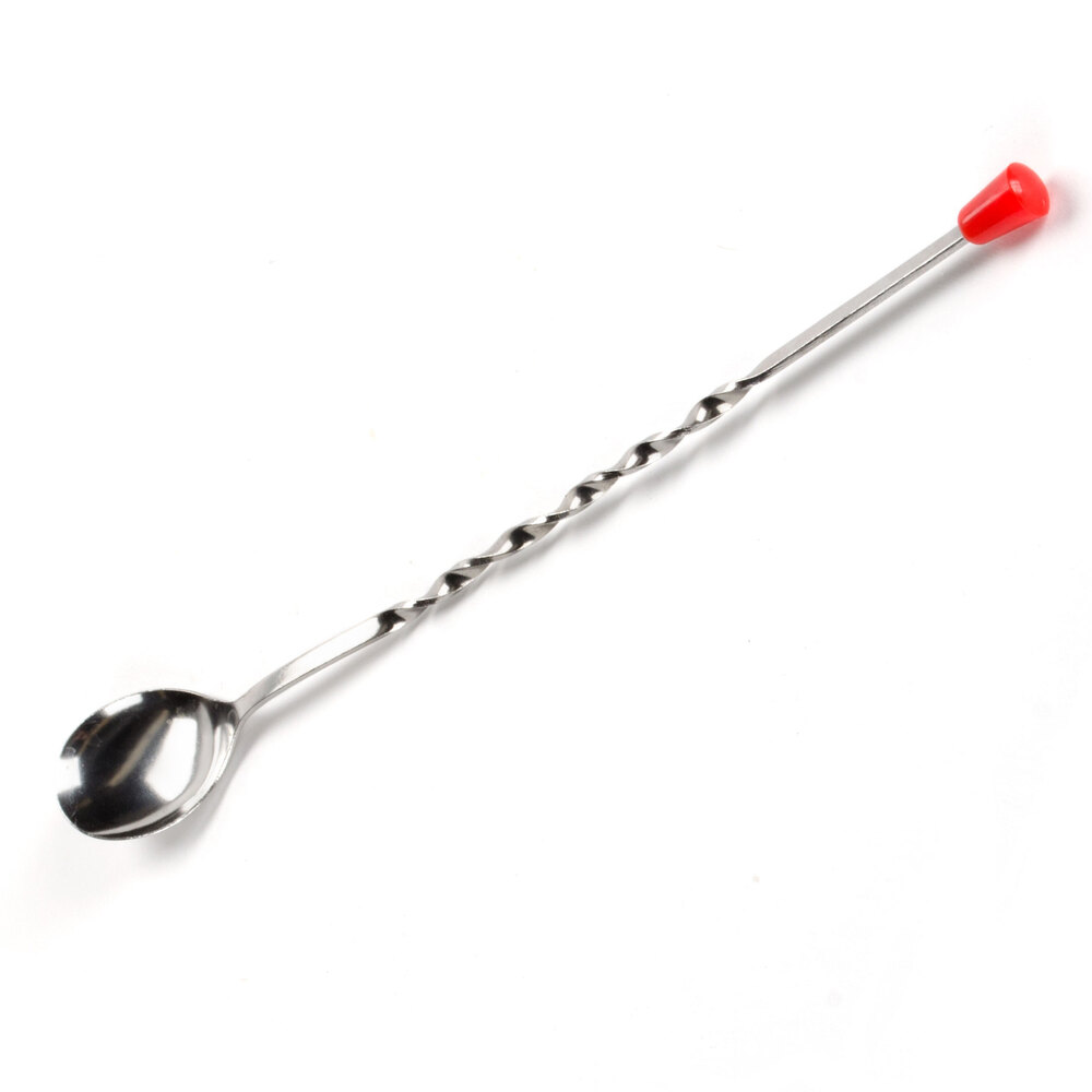 Bar Spoon | 11" Red Ball Bar Spoon