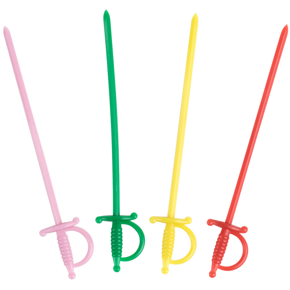 Royal Paper RP147-45 4 1/2" Plastic Sword Food Pick - 500/Box