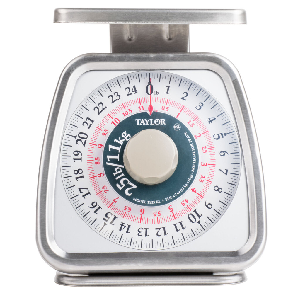 Taylor TS25KL 25 lb Analog Portion Control Scale