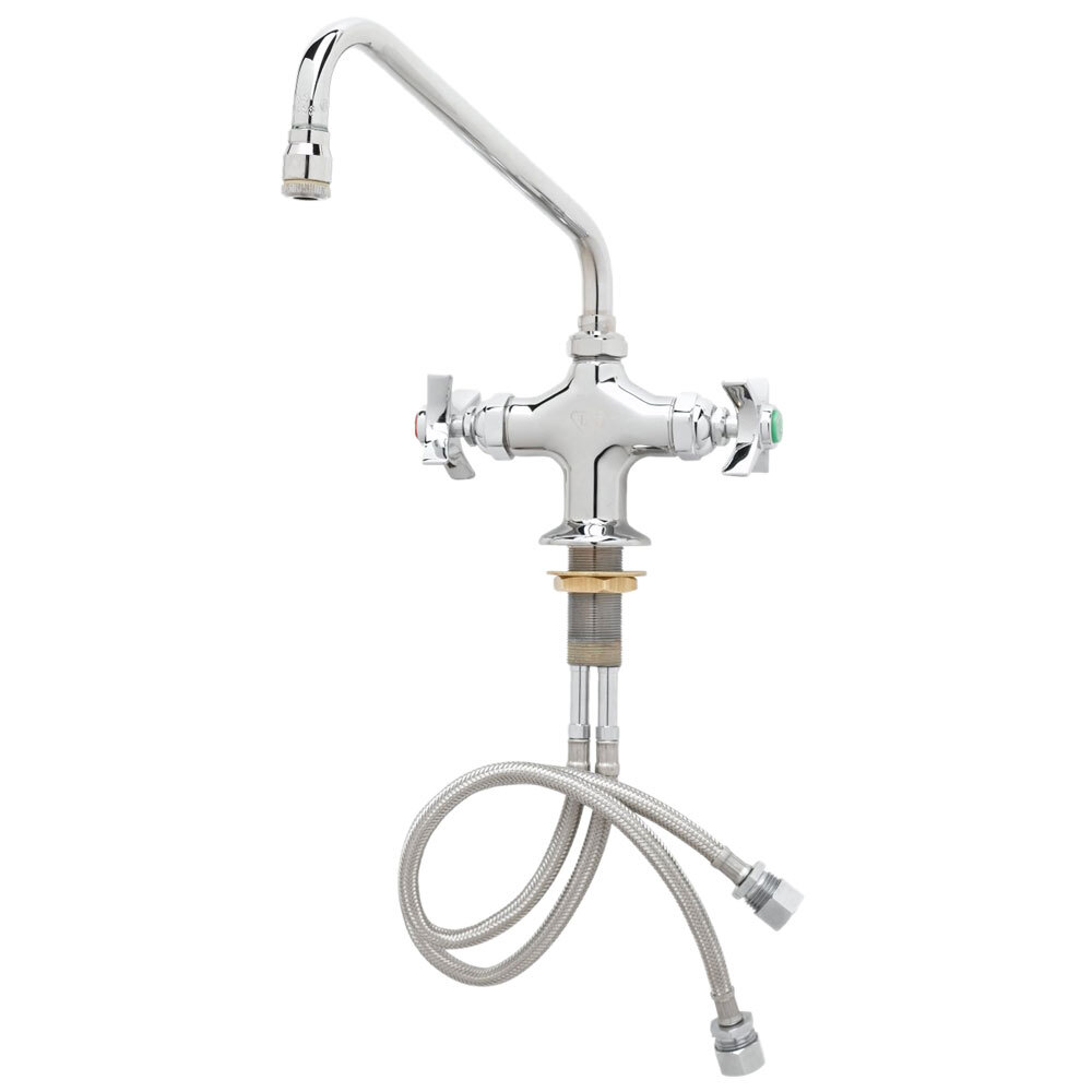 T&S BL-5750-01 Deck Mounted Single Hole Laboratory Faucet with Flex ...