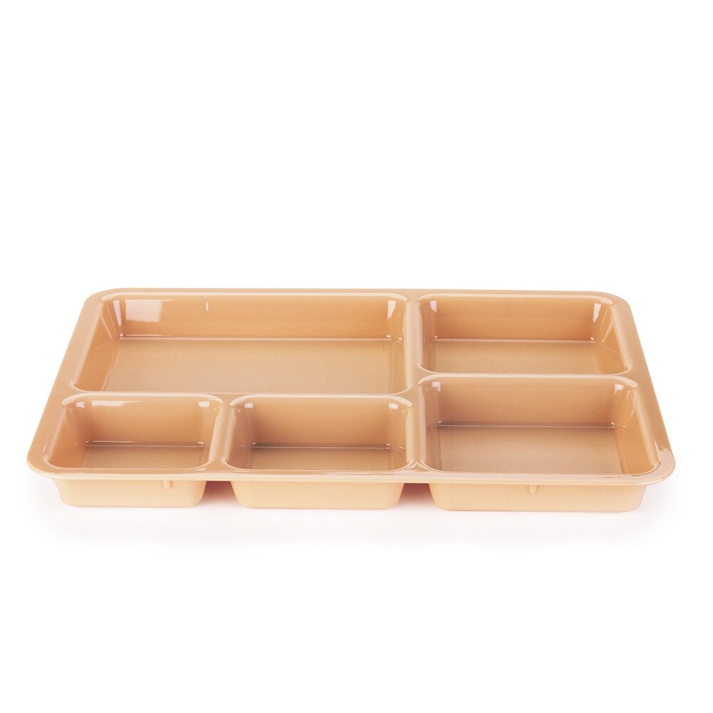 Cambro 1411CW133 14 3/8" x 10 9/16" Camwear Beige Tray on Tray Base ...