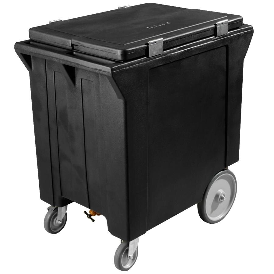 Carlisle IC222003 Black Cateraide 200 lb. Mobile Ice Caddy