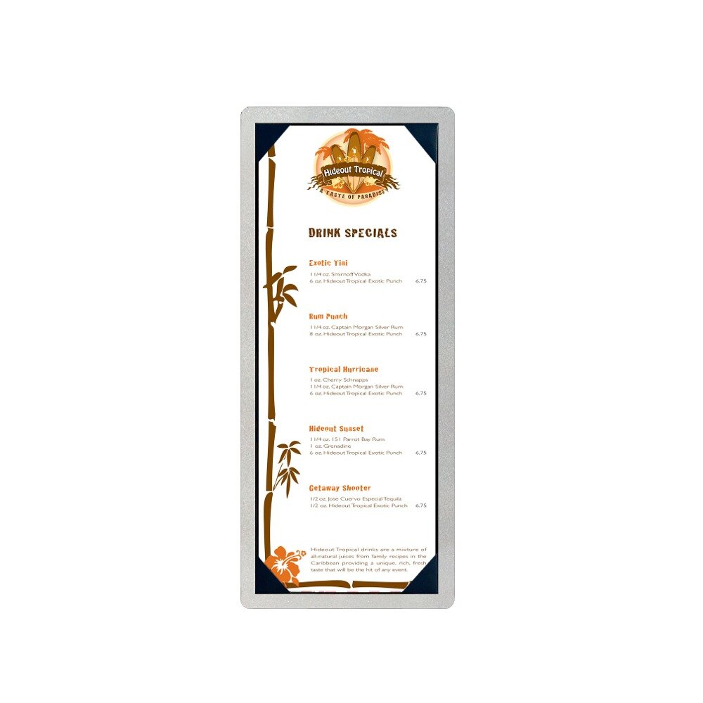 Menu Solutions ALSIN41-PIX Alumitique 4 1/4" x 11" Single Panel Brushed ...