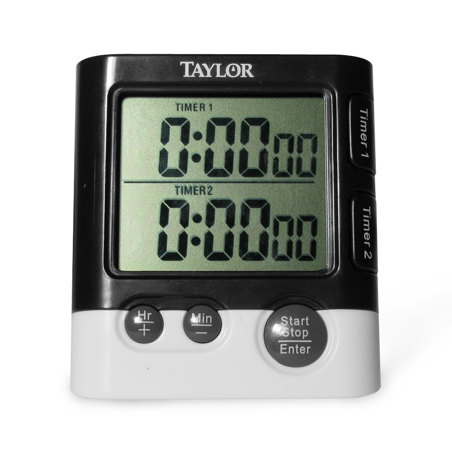 Taylor 5828 Dual Event Timer with Clock and Date