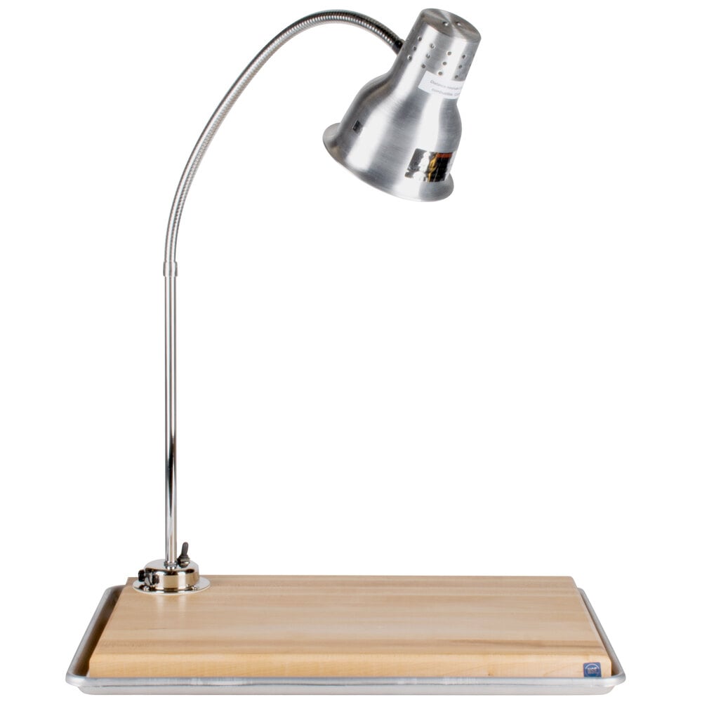Carlisle HL8195B00 Single Arm Heat Lamp w/ Cutting Board - 39"