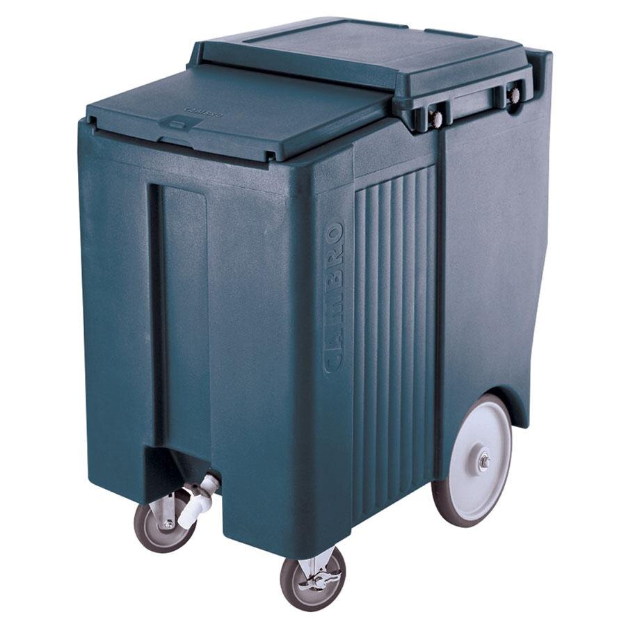 Cambro ICS175TB401 SlidingLid™ Slate Blue Portable Ice Bin - 175 lb ...