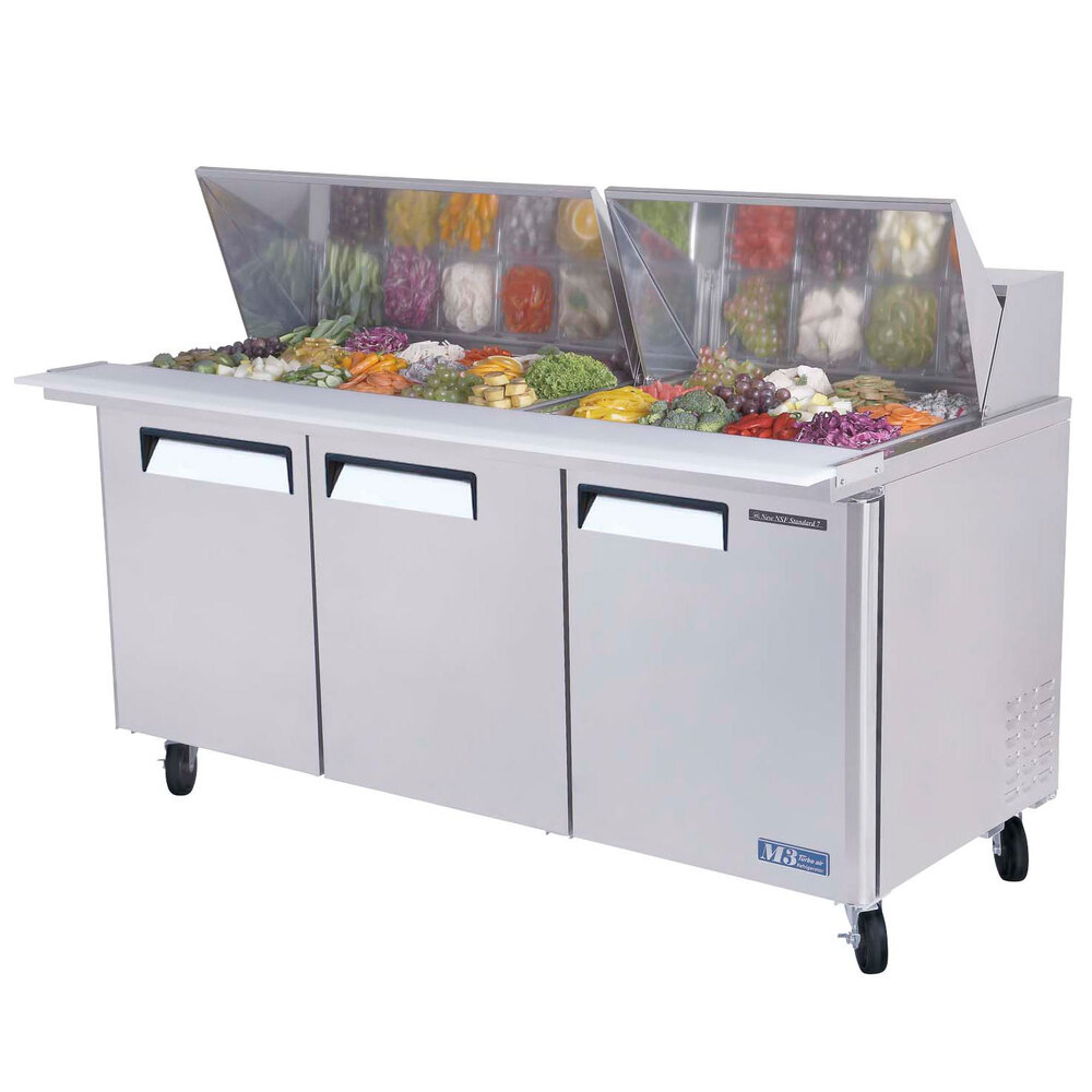 Turbo Air MST-72-30 72" M3 Series Mega Top Refrigerated Salad ...