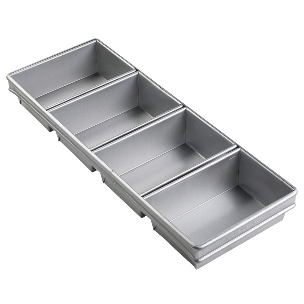 1 1 2 Lb 4 Strap Glazed Aluminized Steel Bread Loaf Pan 8 1 2 X 5 3 1-1-2-lb-4-strap-glazed-aluminized-steel-bread-loaf-pan-8-1-2-x-5-3