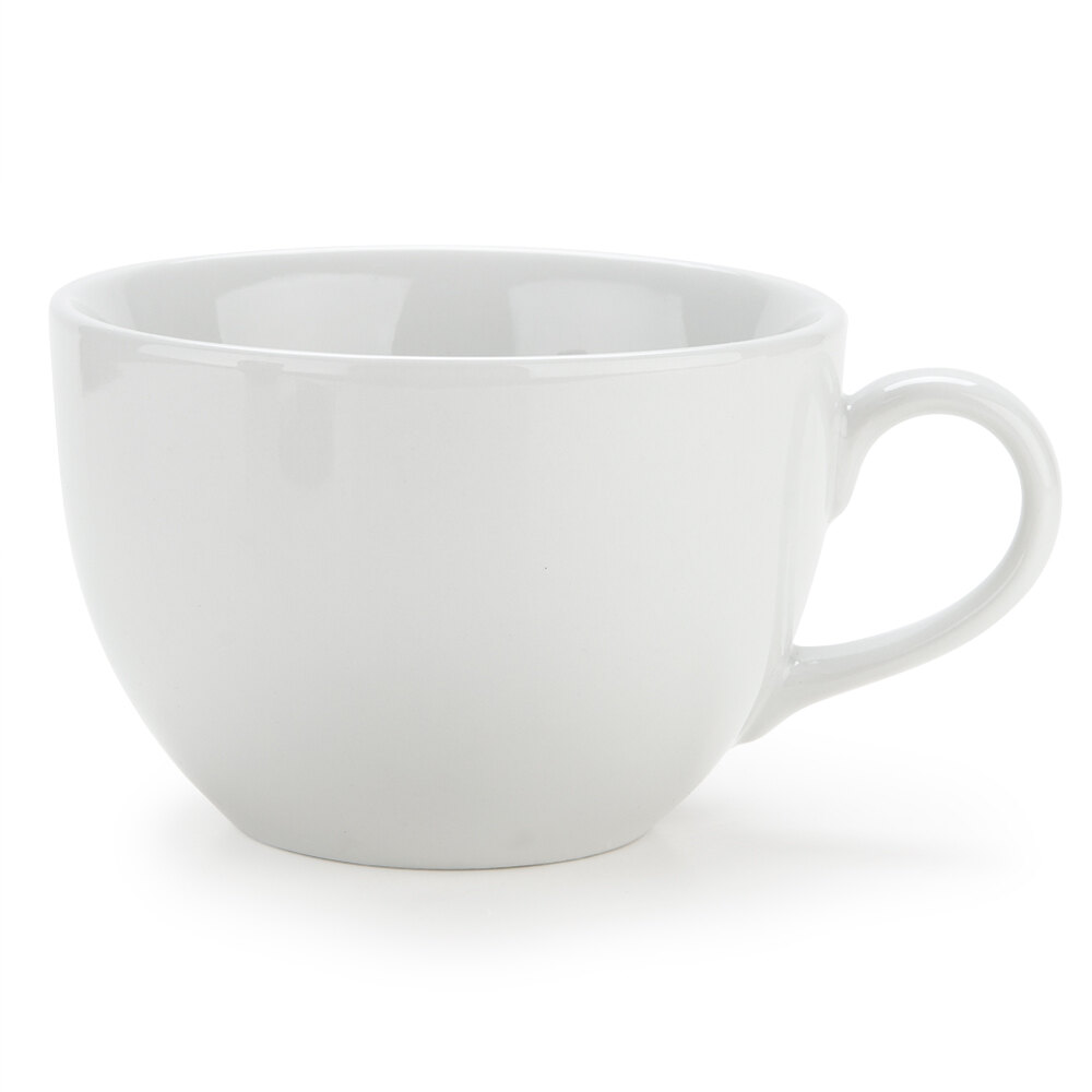 Tuxton VPF-1002 Florence Round Cup in Porcelain White - 10 oz. 36 / Case