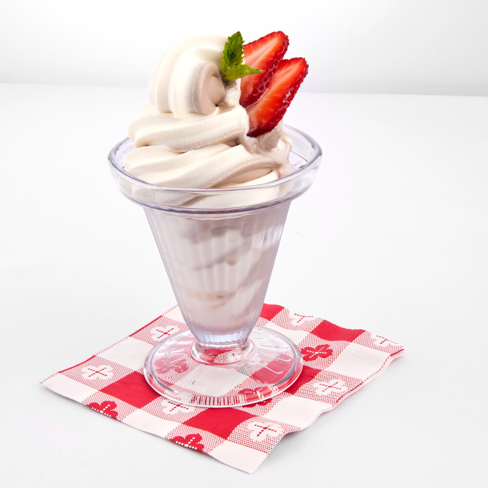 GET ICM 25 CL 6 Oz Clear Plastic Ice Cream Cup 24 Case get-icm-25-cl-6-oz-clear-plastic-ice-cream-cup-24-case