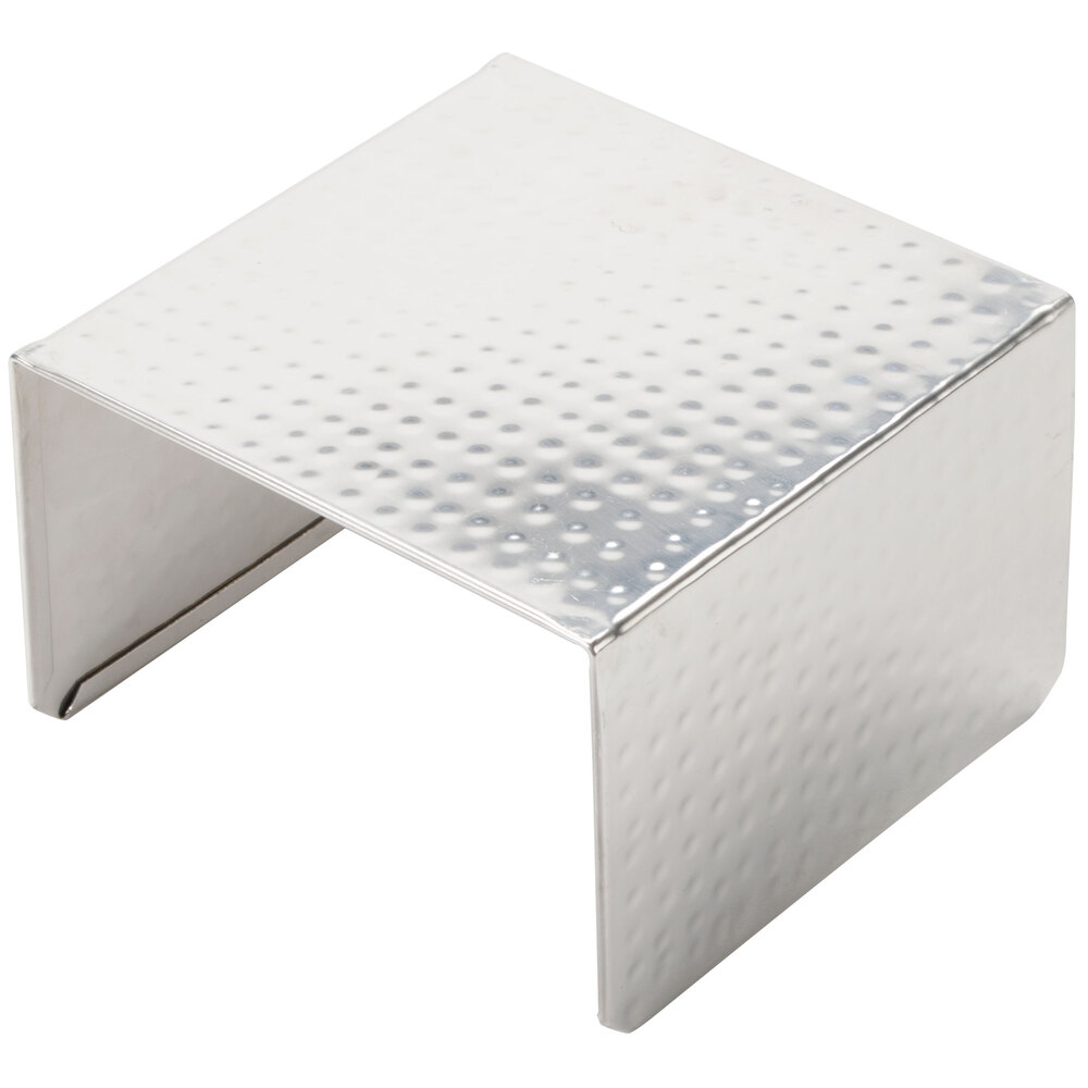 American Metalcraft RSH1 Hammered Stainless Steel Riser Set