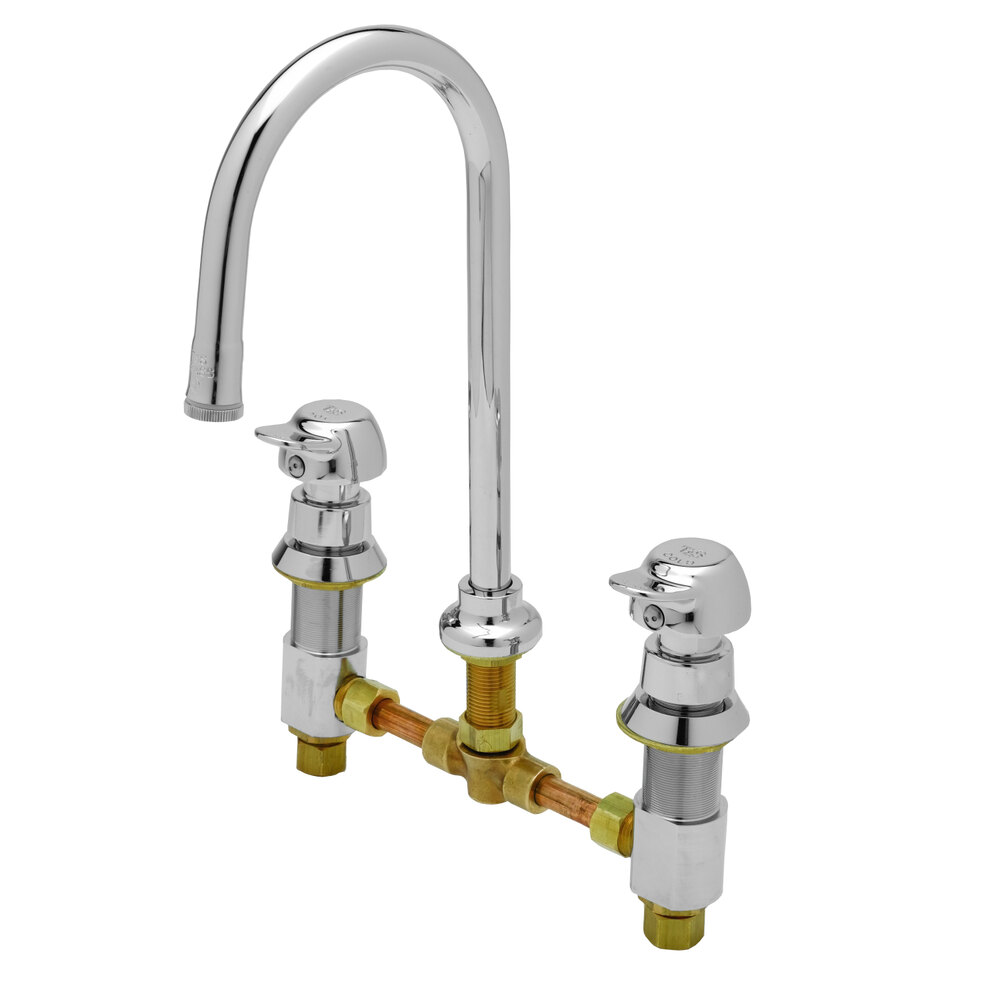 T&S B-2820-PA EasyInstall Concealed Body Lavatory Faucet with Pivot ...