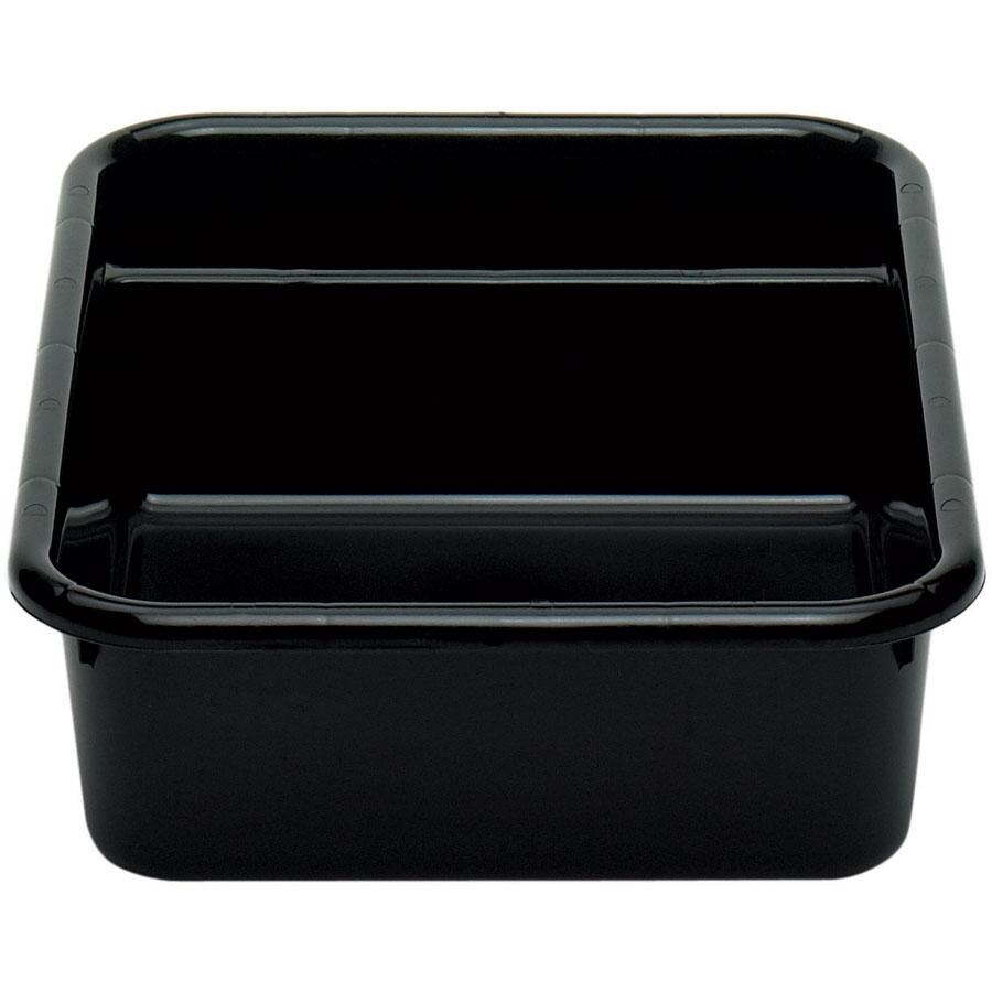 Cambro 1621CBP110 Poly Cambox 21" x 16" x 5" Black Two Compartment ...