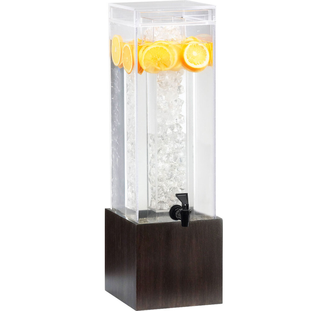 Cal Mil 1527 3 96 3 Gallon Midnight Bamboo Beverage Dispenser 9 3 4