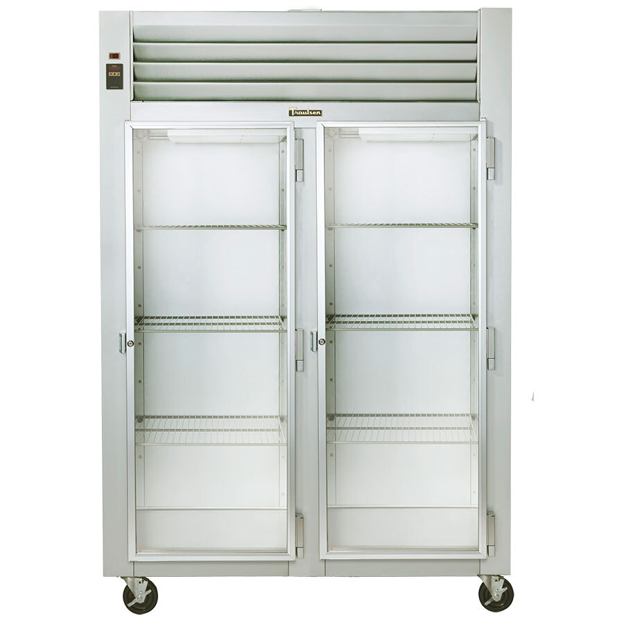 Traulsen G21012 2 Section Glass Door Reach In Refrigerator - Right ...