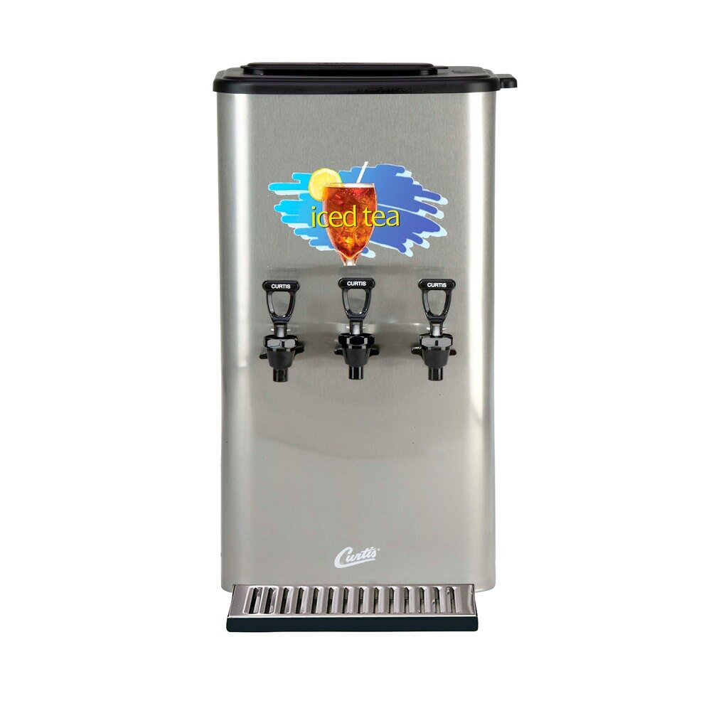 Curtis TCC3N 3 Gallon Triple Faucet Narrow Tea Concentrate Dispenser ...