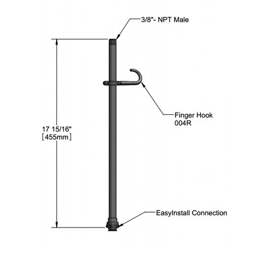 T&S 014210-40 18" Easy Install Riser Assembly