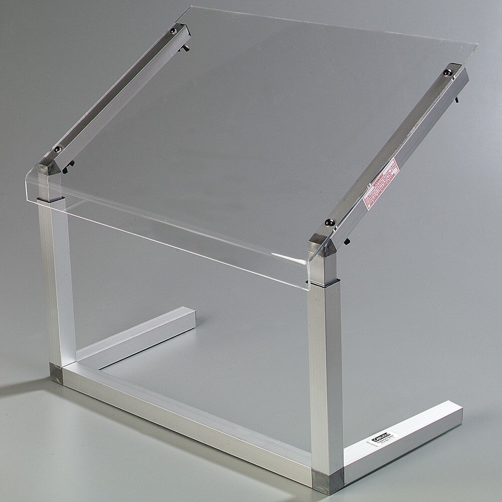 Carlisle 922407 24 1/4" x 12 1/2" Aluminum Adjustable Single Sneeze Guard