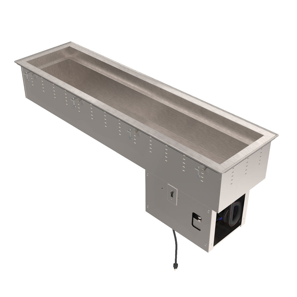 Vollrath 36656 Short Side Three Pan Drop In Refrigerated Cold Food Well