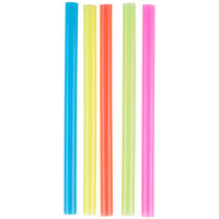 Choice 8 1/2" Colossal Neon Unwrapped Straw - 4000/Case