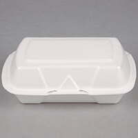 Genpak 201ST 9 1/4" x 5 11/16" x 2 3/4" White Medium Shallow Foam ...