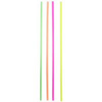 Choice 8 1/2" Colossal Neon Unwrapped Straw - 4000/Case