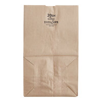 Duro 25 lb. Shorty Brown Paper Bag - 500/Bundle