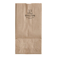 Duro 25 lb. Shorty Brown Paper Bag - 500/Bundle