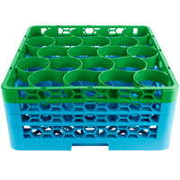 Carlisle RW2014 OptiClean NeWave 20 Compartment Glass Rack with 1 Extender