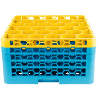 Carlisle RW3014 OptiClean NeWave 30 Compartment Glass Rack with 1 Extender