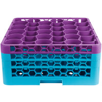 Carlisle RW3014 OptiClean NeWave 30 Compartment Glass Rack with 1 Extender