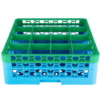 Carlisle RG16-314 OptiClean 16 Compartment Glass Rack with 3 Extenders