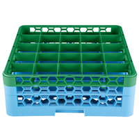 Carlisle RG16-314 OptiClean 16 Compartment Glass Rack with 3 Extenders