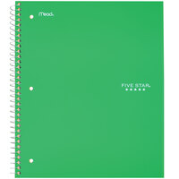 Five Star 06206 Assorted Color College Rule 1 Subject Wirebound ...