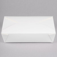 Choice 7 3/4" x 5 1/2" x 2" Kraft Microwavable Folded Paper #2 Take-Out ...