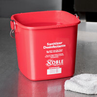 Sanitizer Cleaning Buckets & Pails in Red, Green, & More