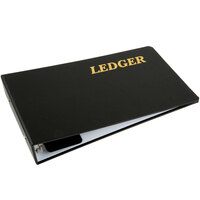 Adams ARB58100 5" x 8 1/2" Green / White Ledger 6-Ring Binder Refill ...