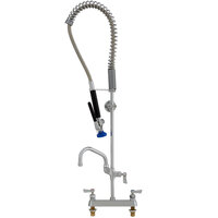 T&S B-0178 Deck Mounted Pre-Rinse Faucet with Adjustable 8" Centers, 20 ...