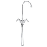 Fisher 3311 Deck-Mounted Swivel Faucet with 8" Centers - 8" Spout