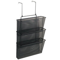 Universal UNV20011 Black Three Pocket Mesh Partition Wall File with ...
