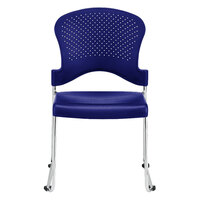 Eurotech S4000 Aire Series Navy Plastic Chair - 4/Pack