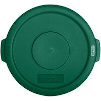 Carlisle 34102109 Bronco 20 Gallon Green Flat Round Trash Can Lid