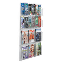 Aarco LRC104 21" x 25" Clear-Vu 4-Pocket Magazine Display